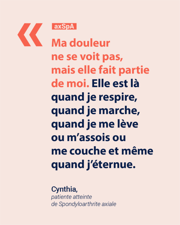 Cynthia vit avec une spondyloarthrite axiale - AFS-SPONDY